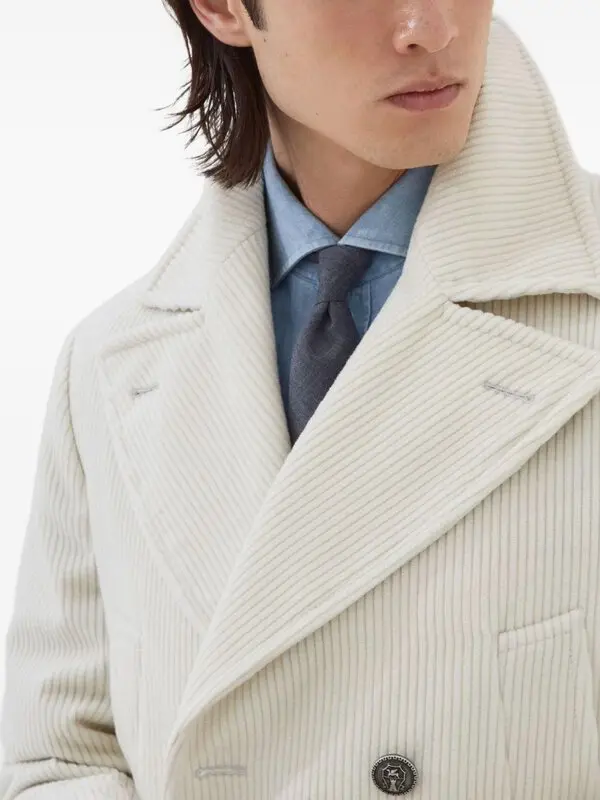 Brunello Cucinelli Cashmere Velvet Coat - Multicolor