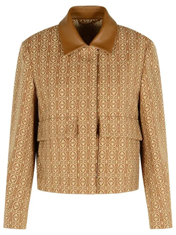 Max Mara Viborg Cotton Jacquard Jacket - Brown