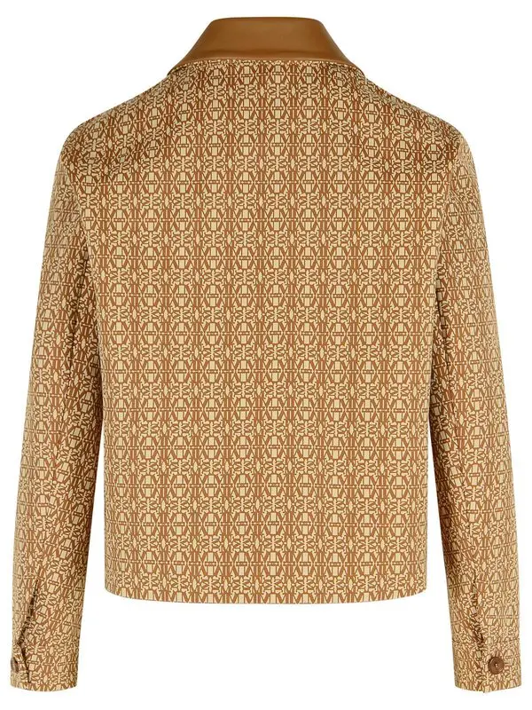 Max Mara Viborg Cotton Jacquard Jacket - Brown