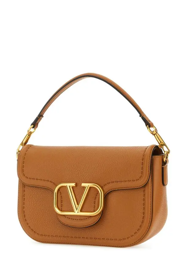 Valentino Garavani Leather Alltime Shoulder Bag - Brown