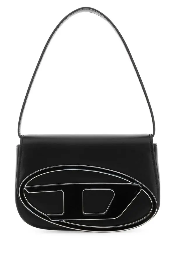 DIESEL® Leather 1dr Shoulder Bag - Black