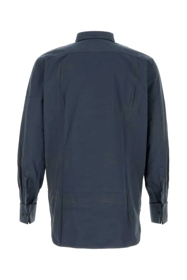 Prada Navy Blu Poplin Shirt