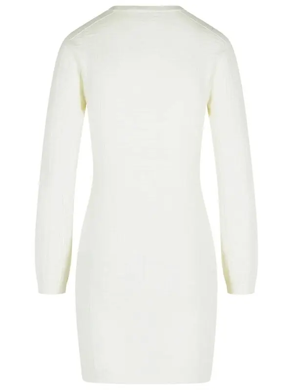Balmain Viscose Blend Dress - White
