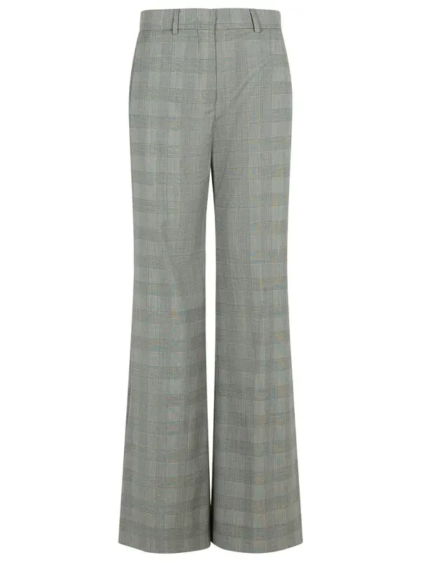 Sportmax Batun' Beige Virgin Wool Pants - Gray