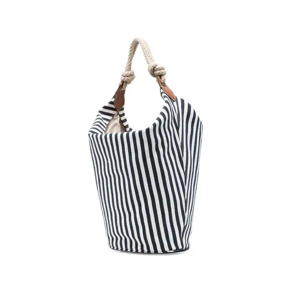 Miu Miu Striped Shoulder Bag - Blue