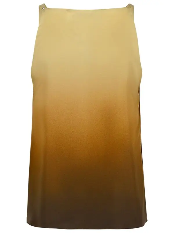Sportmax Alcuno Gradient Silk Top - Cream