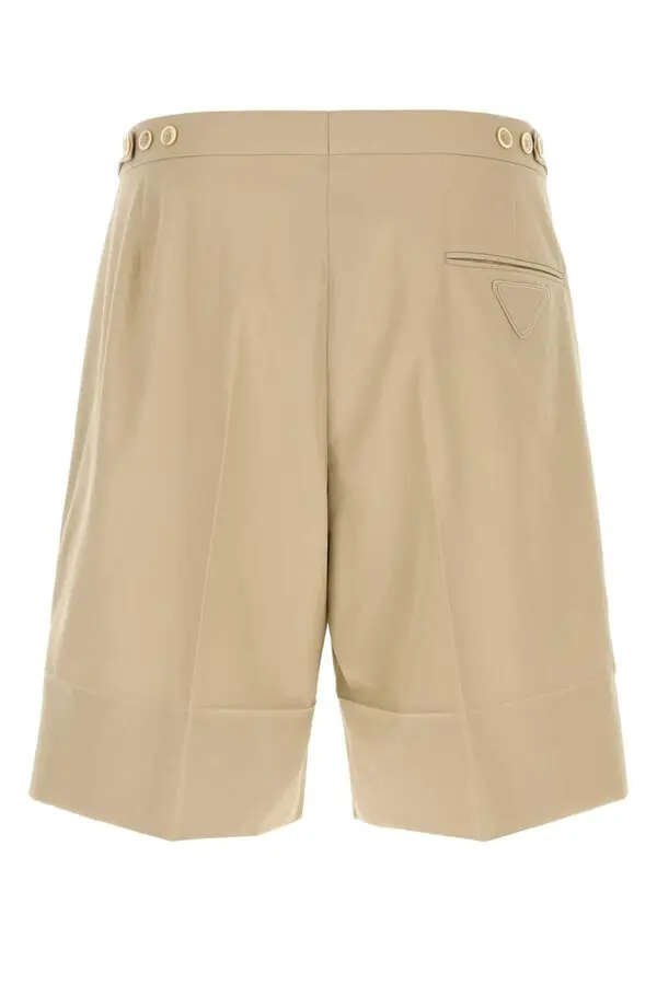 Prada Cotton Bermuda Shorts - Brown