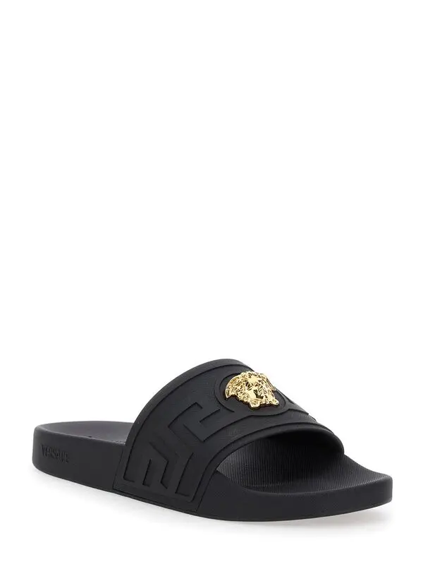 Versace Medusa Slide Sandals - Multicolor