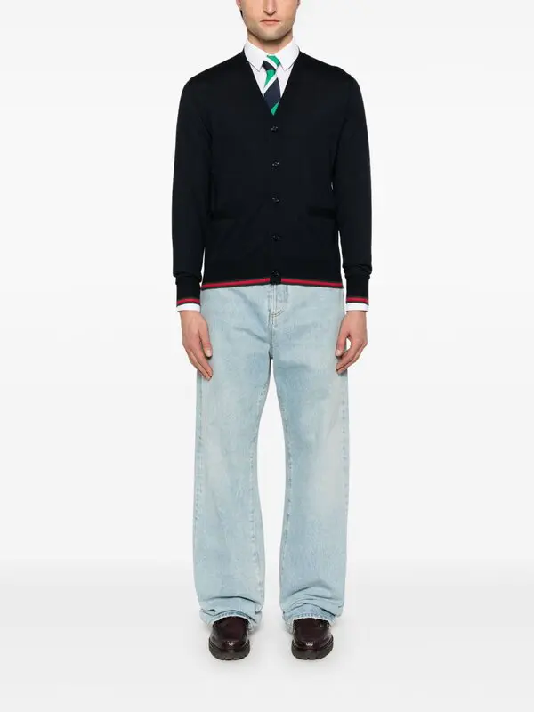 Gucci Web Detail Wool Cardigan