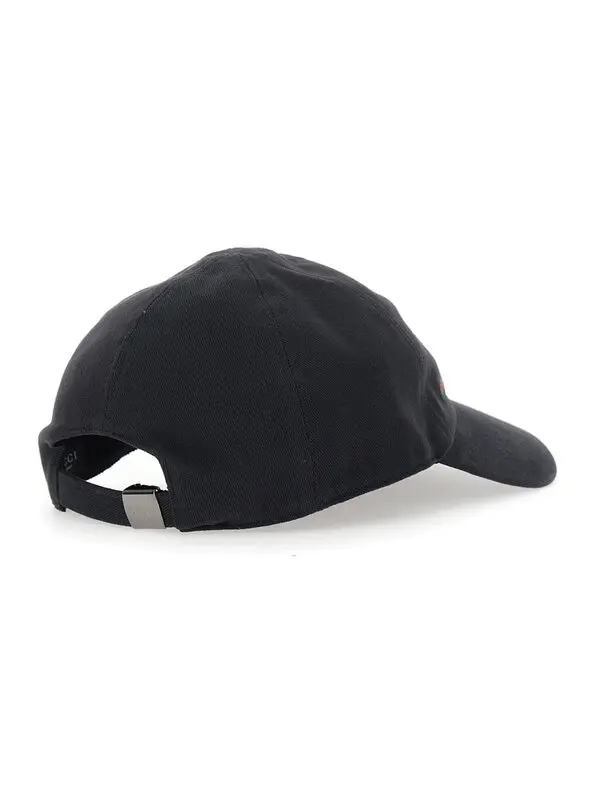 Gucci Cotton Embroidered Logo Hat