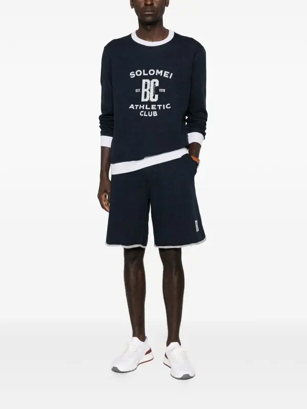 Brunello Cucinelli Logo Cotton Sweatshirt