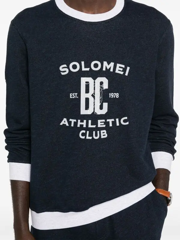 Brunello Cucinelli Logo Cotton Sweatshirt