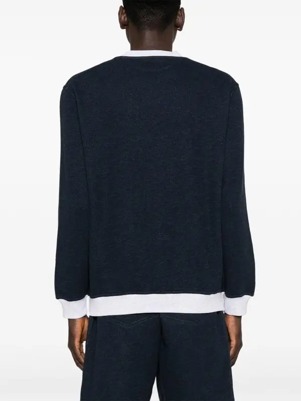 Brunello Cucinelli Logo Cotton Sweatshirt - Multicolor