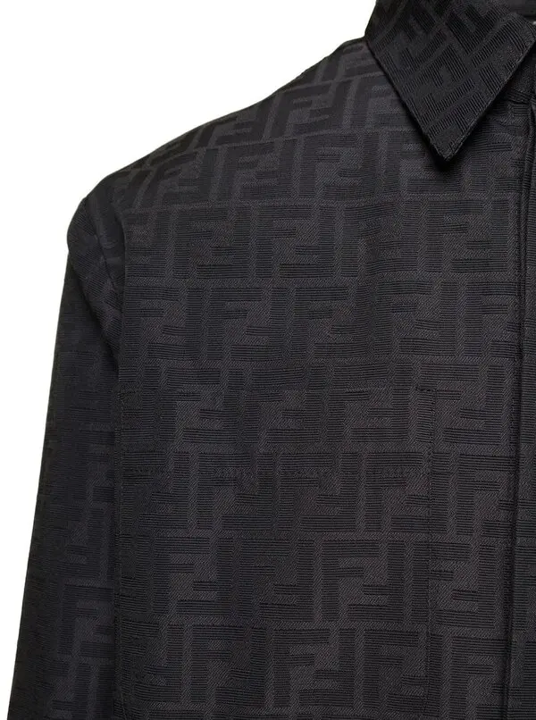 Fendi Overshirt Zucca Jacquard - Gray