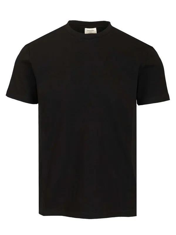 Saint Laurent Crew Neck T-shirt - Black