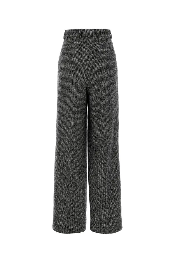 Dolce & Gabbana Embroidered Stretch Wool Blend Pant