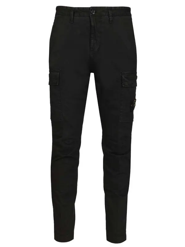Stone Island Cargo Trousers In Broken Cotton Twill