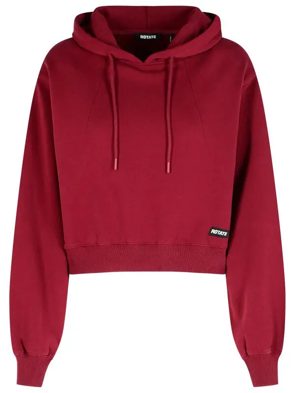 ROTATE BY BIRGER CHRISTENSEN Burgundy Cotton Sweatshirt