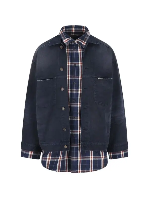 Balenciaga Cotton Shirt Jacket - Multicolor