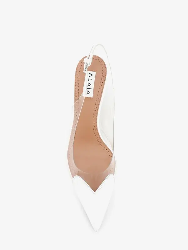 Alaïa Le Coeur Slingback Pvc And Leather Pumps - Multicolor