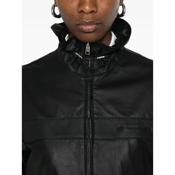 Alexander Wang Leather High Neck Jacket