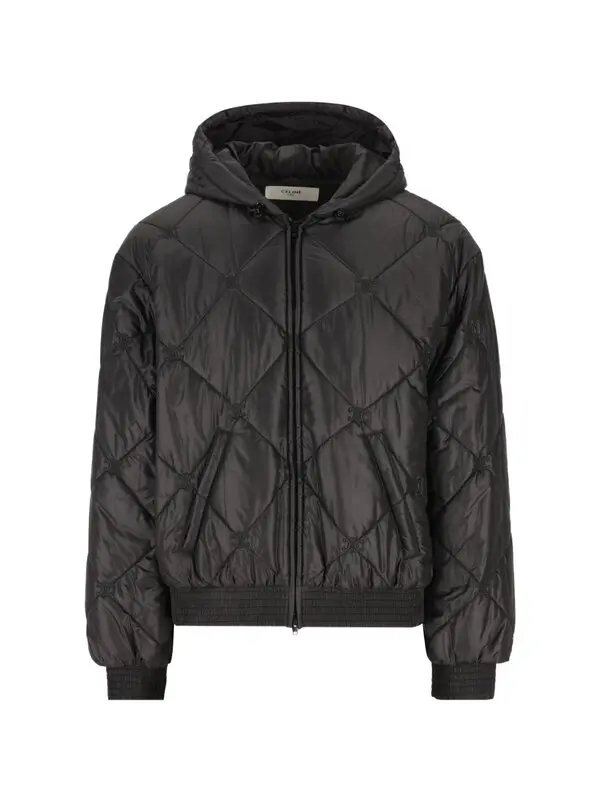 Celine Quilted Nylon Bomber Jacket