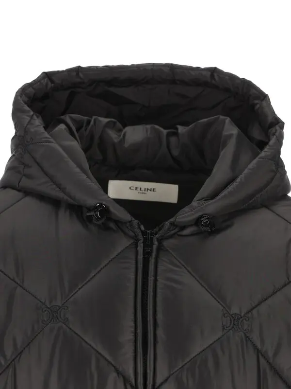 Celine Quilted Nylon Bomber Jacket
