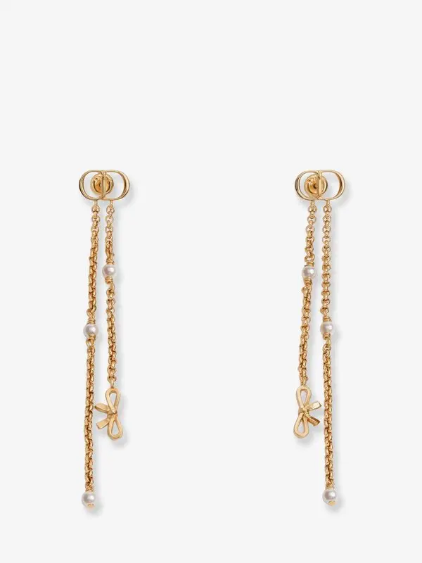 Dior Brass Earrings - Multicolor