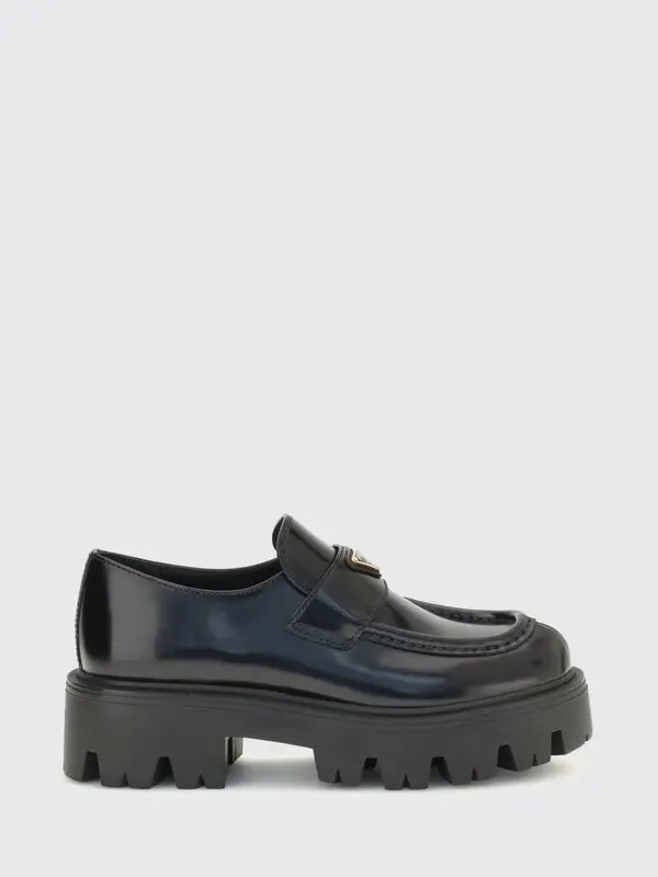 Prada Leather Loafer - Black