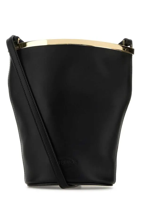 TOD'S Leather Bucket Bag - Black