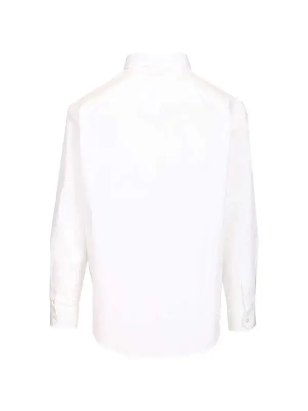 Saint Laurent Cassandre Shirt In Stretch Cotton Poplin