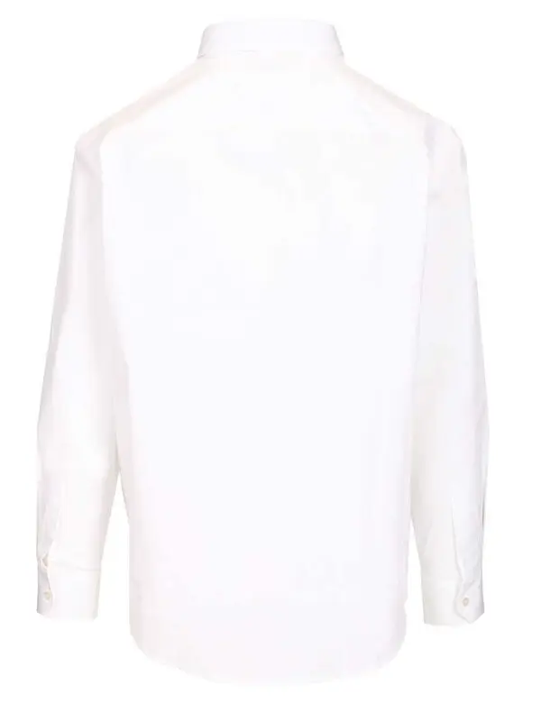 Saint Laurent Cassandre Shirt In Stretch Cotton Poplin