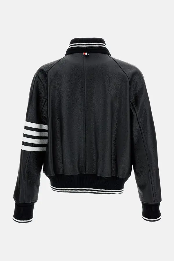 Thom Browne Oversized Leather Bomber Jacket