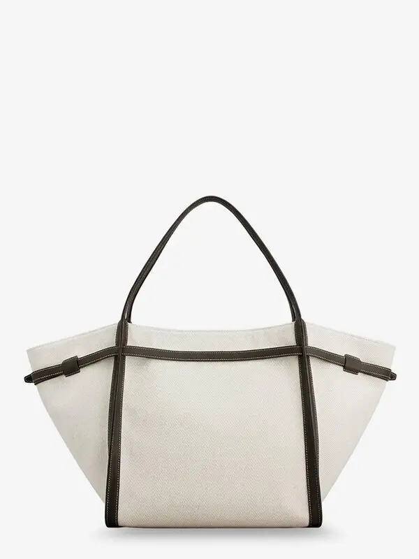 TOD'S Tim Canvas And Leather Medium Shopping Bag - Multicolor