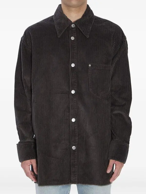 AMI Paris Cotton Overshirt - Multicolor