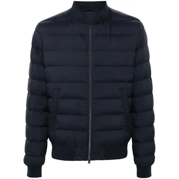 Herno Padded Goose Down Bomber Jacket - Blue