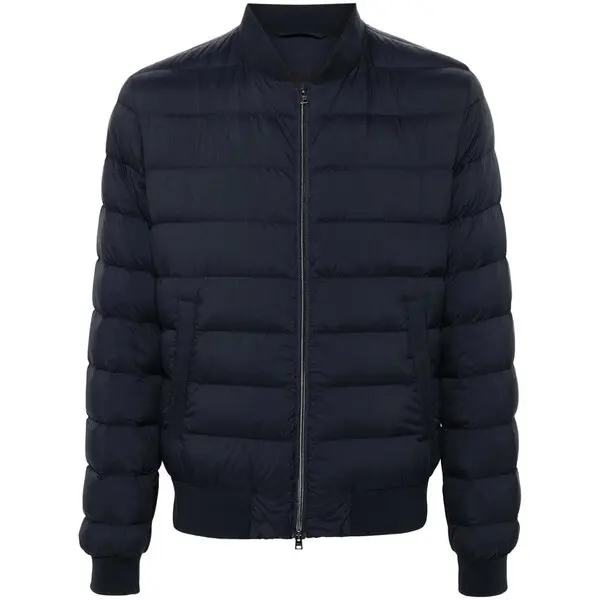 Herno Padded Goose Down Bomber Jacket - Blue