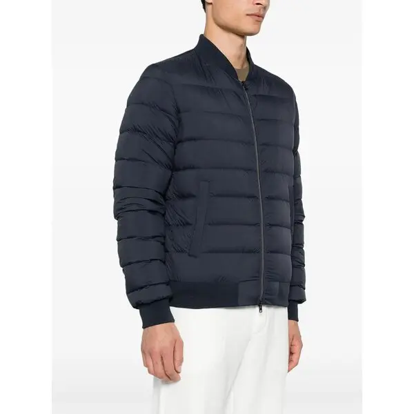 Herno Padded Goose Down Bomber Jacket - Blue
