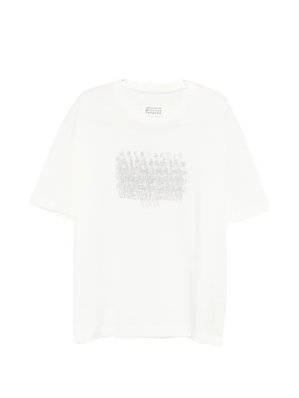MAISON MARGIELA Logo Cotton T-shirt - Multicolor