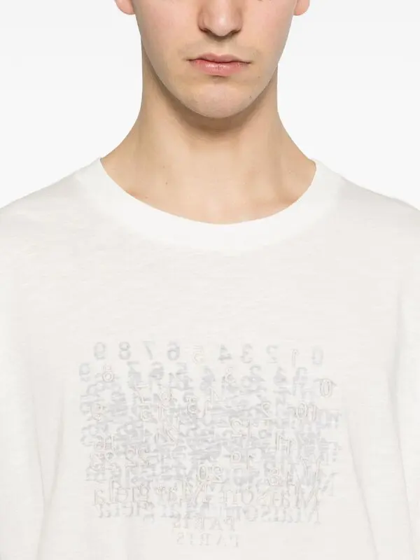MAISON MARGIELA Logo Cotton T-shirt - Multicolor
