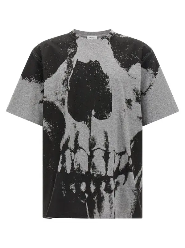 Alexander McQueen Skull' T-shirt - Gray