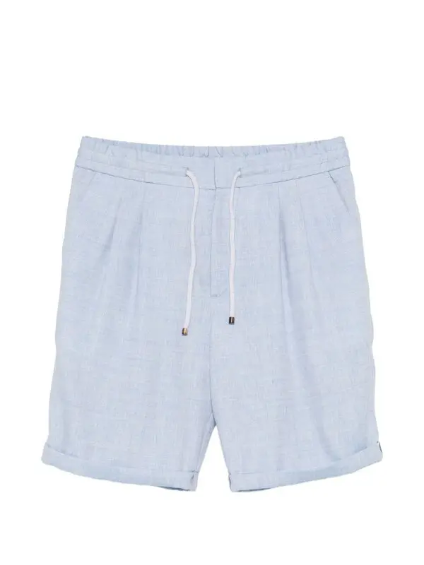 Brunello Cucinelli Linen Blend Shorts - Multicolor