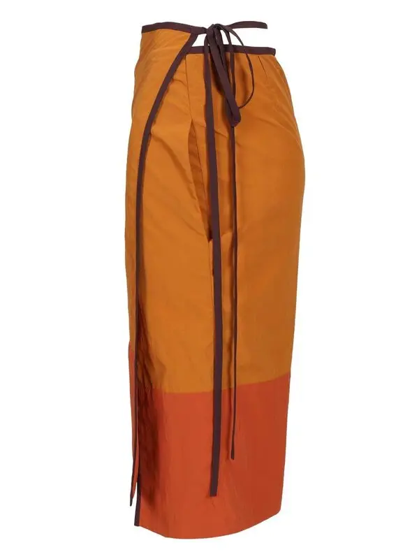 Saint Laurent Nylon Pencil Skirt