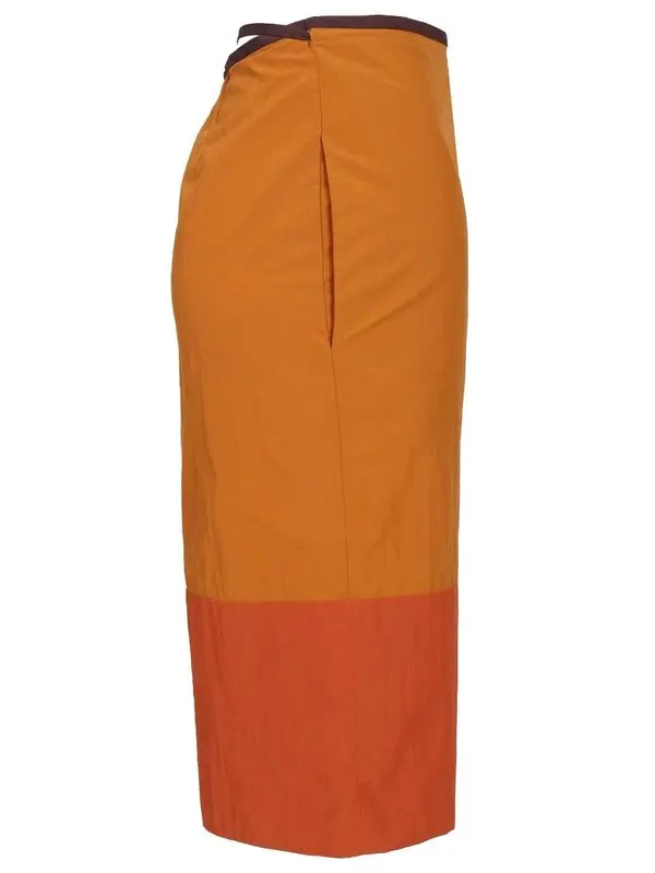 Saint Laurent Nylon Pencil Skirt
