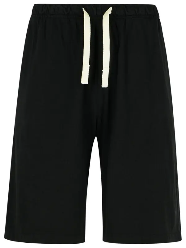 Palm Angels Cotton Bermuda Shorts - Black