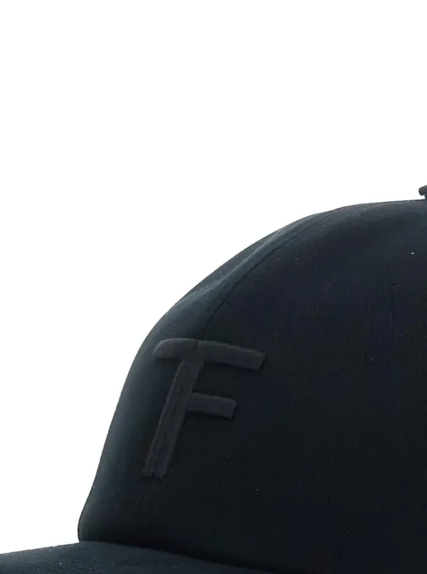 TOM FORD Baseball Cap With Logo On The Front In Cotton For - Black