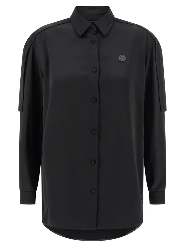 Moncler X Edward Enninful Satin Shirt - Black