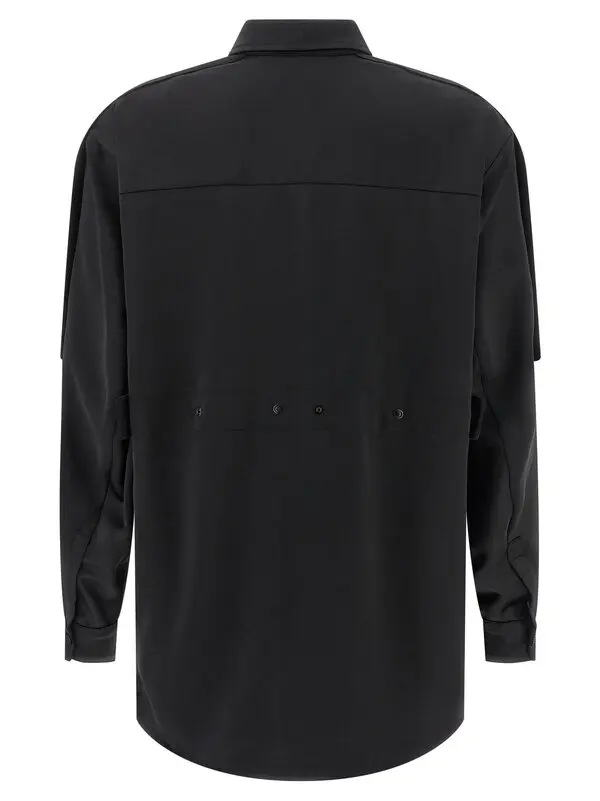 Moncler X Edward Enninful Satin Shirt - Black