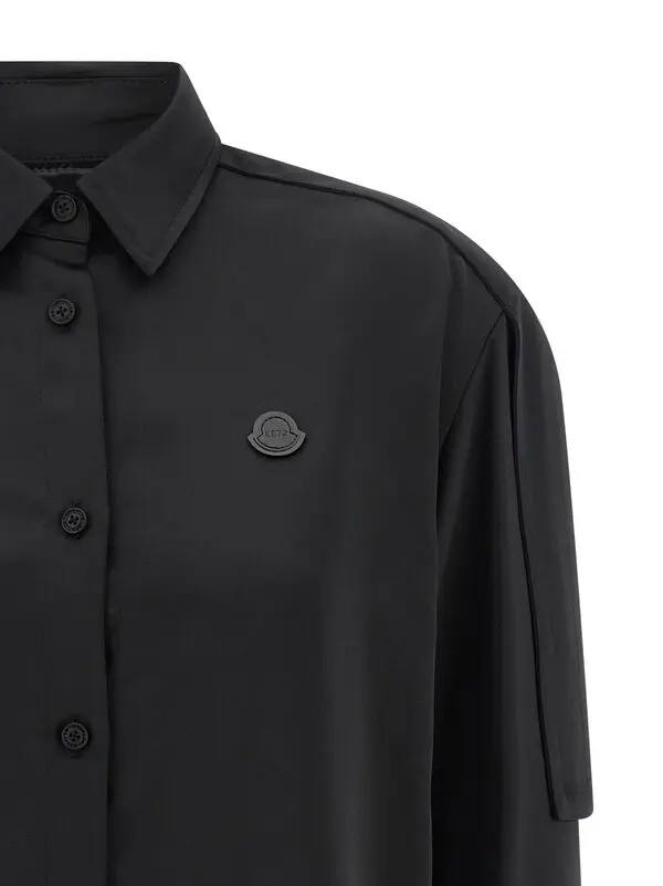 Moncler X Edward Enninful Satin Shirt - Black
