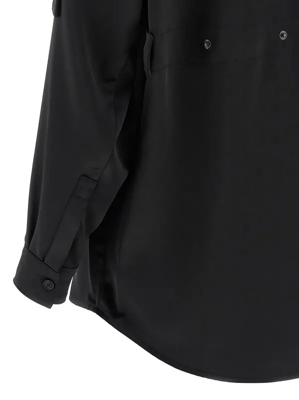 Moncler X Edward Enninful Satin Shirt - Black